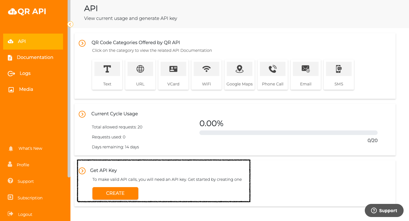 How do I find my API Key – QR API